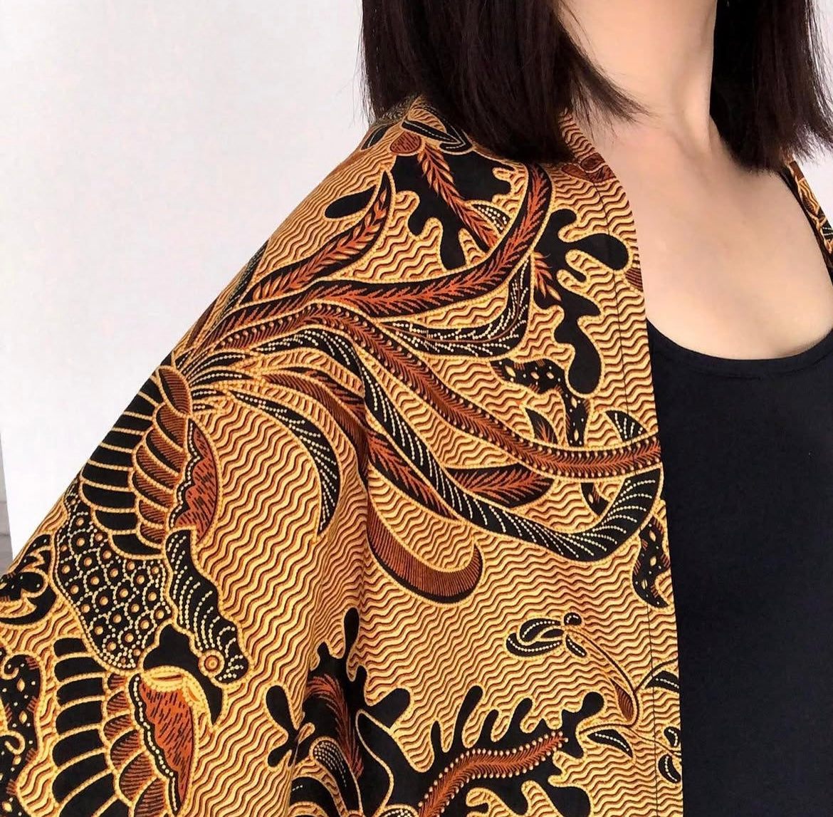 Haori Jacket using Batik – Lee Ann Textiles SG