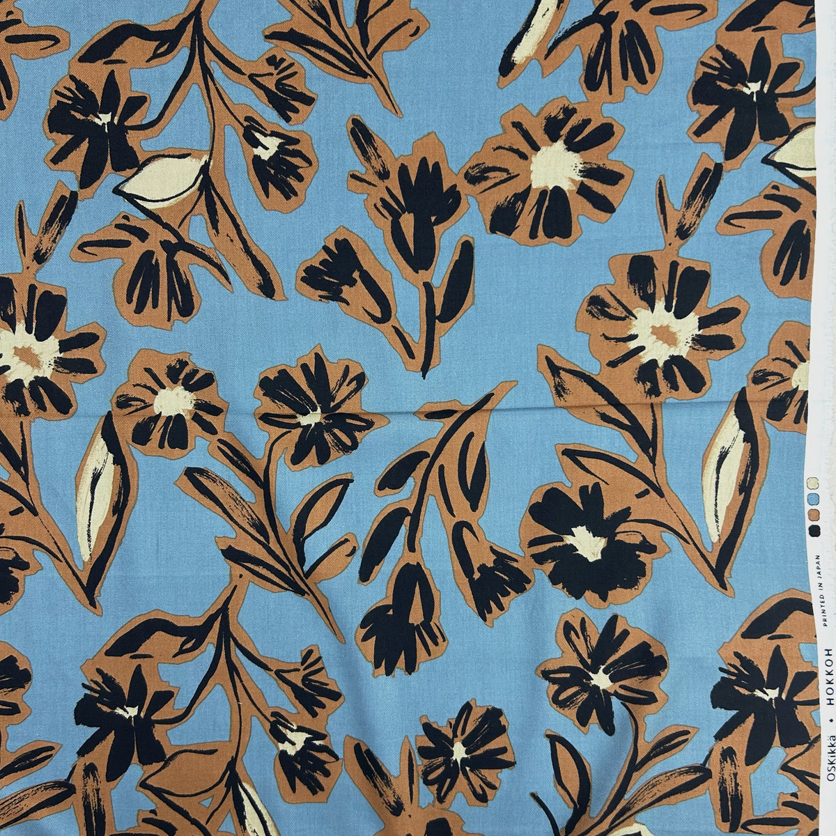 Contemporary Flowers in Turquoise – Lee Ann Textiles SG