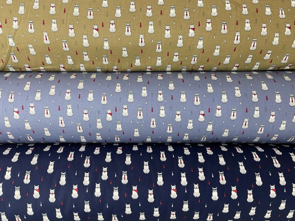 Cats with Ties – Lee Ann Textiles SG